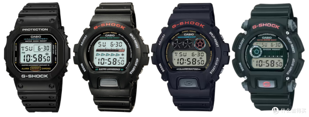 卡西欧专栏 篇八：300～1000元能比肩小方块的只有它！详解G-SHOCK“6900”系列_男款石英表_什么值得买