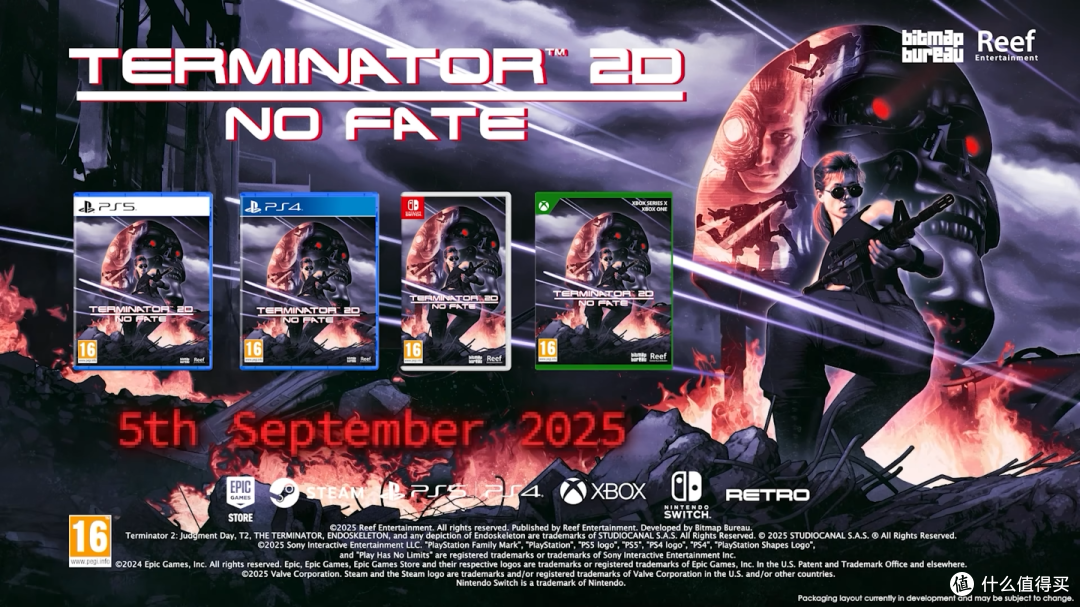 《终结者2D：命运未定》游戏预告，9月全平台登陆，直冲像素迷的天灵盖！T-800！轰爆他！_电脑游戏_什么值得买