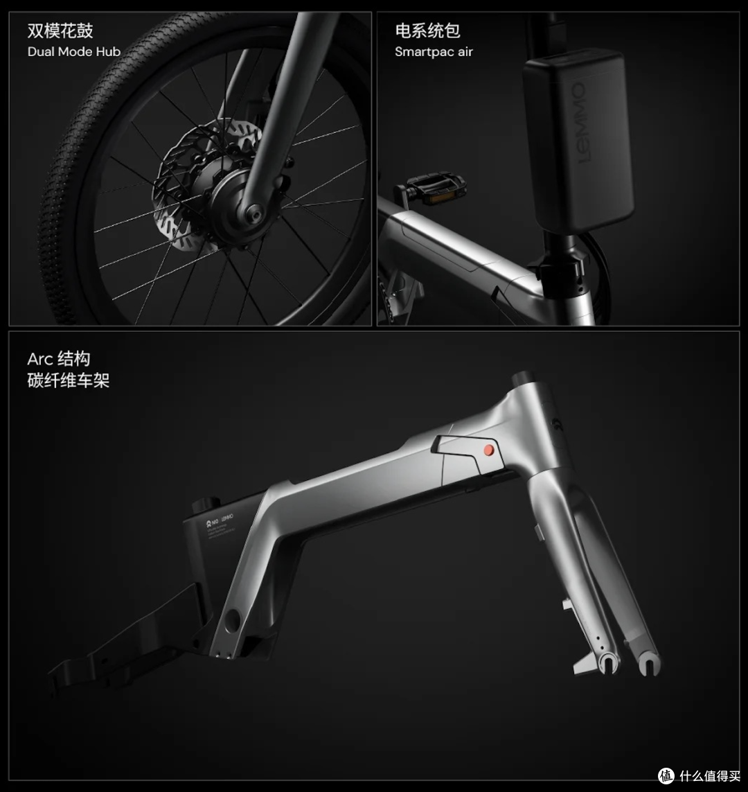 蔚来 x Lemmo Zero 折叠车，碳架+电助力，能上飞机！_折叠车_什么值得买
